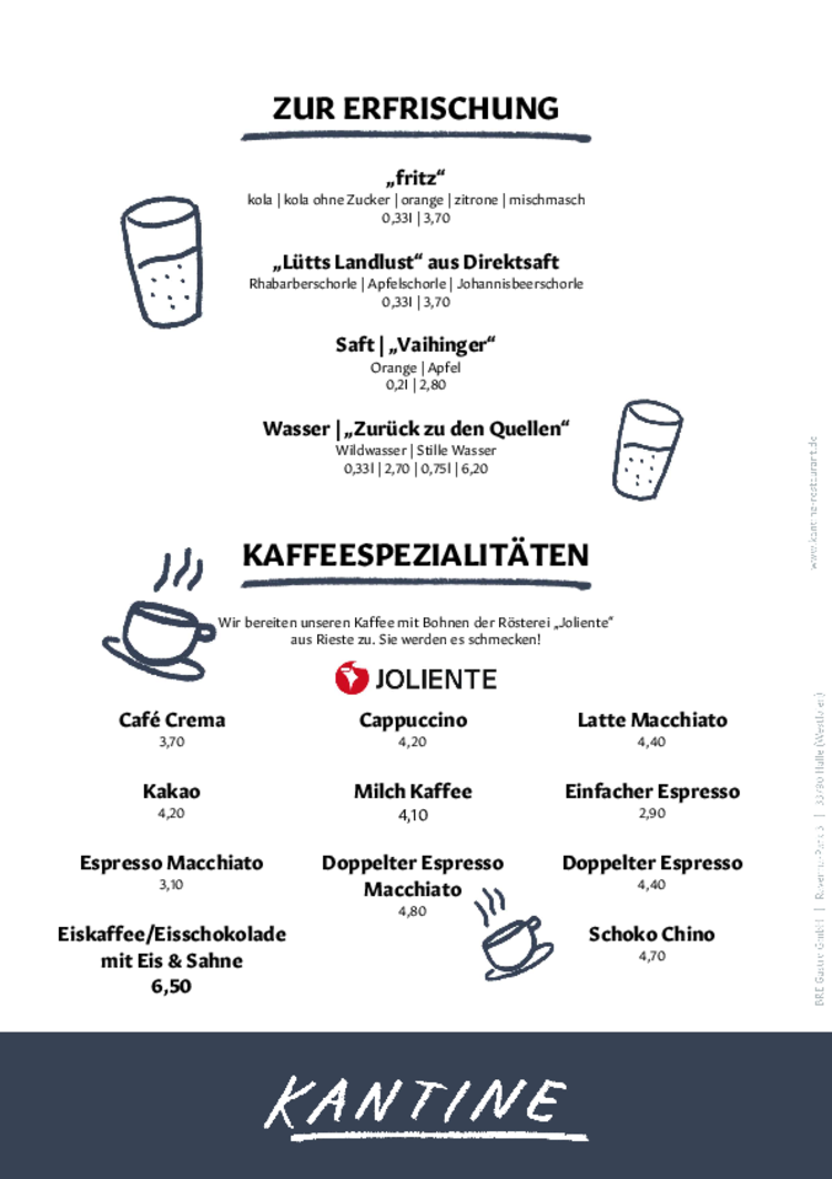 Startseite - Kantine